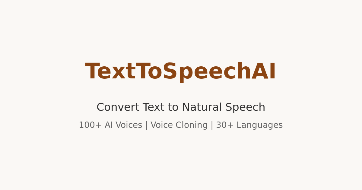 17 TTS Engines - Compare Text to Speech Models | TextToSpeechAI